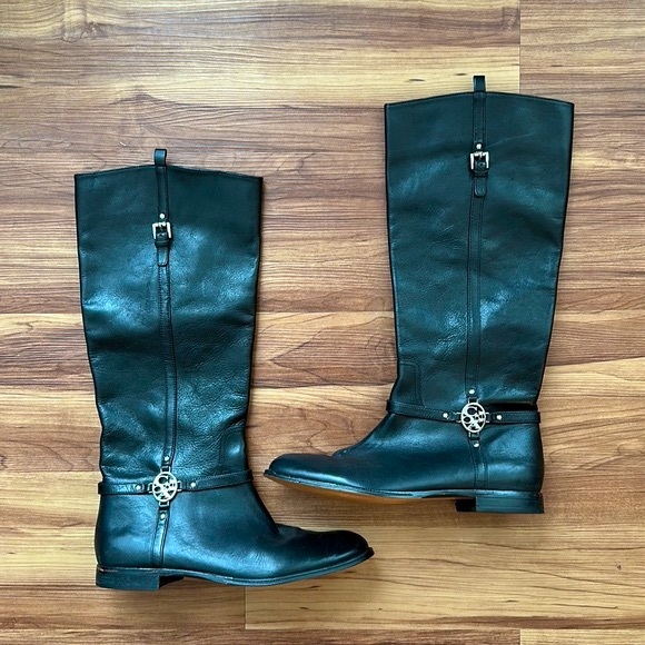 Coach | Shoes | Coach Riding Boots Mulan Black Leather 1 B | Poshmark